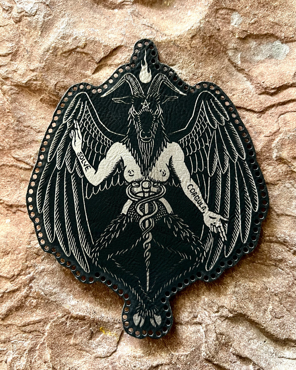 Baphomet leatherette patch – Leviathan Artworks