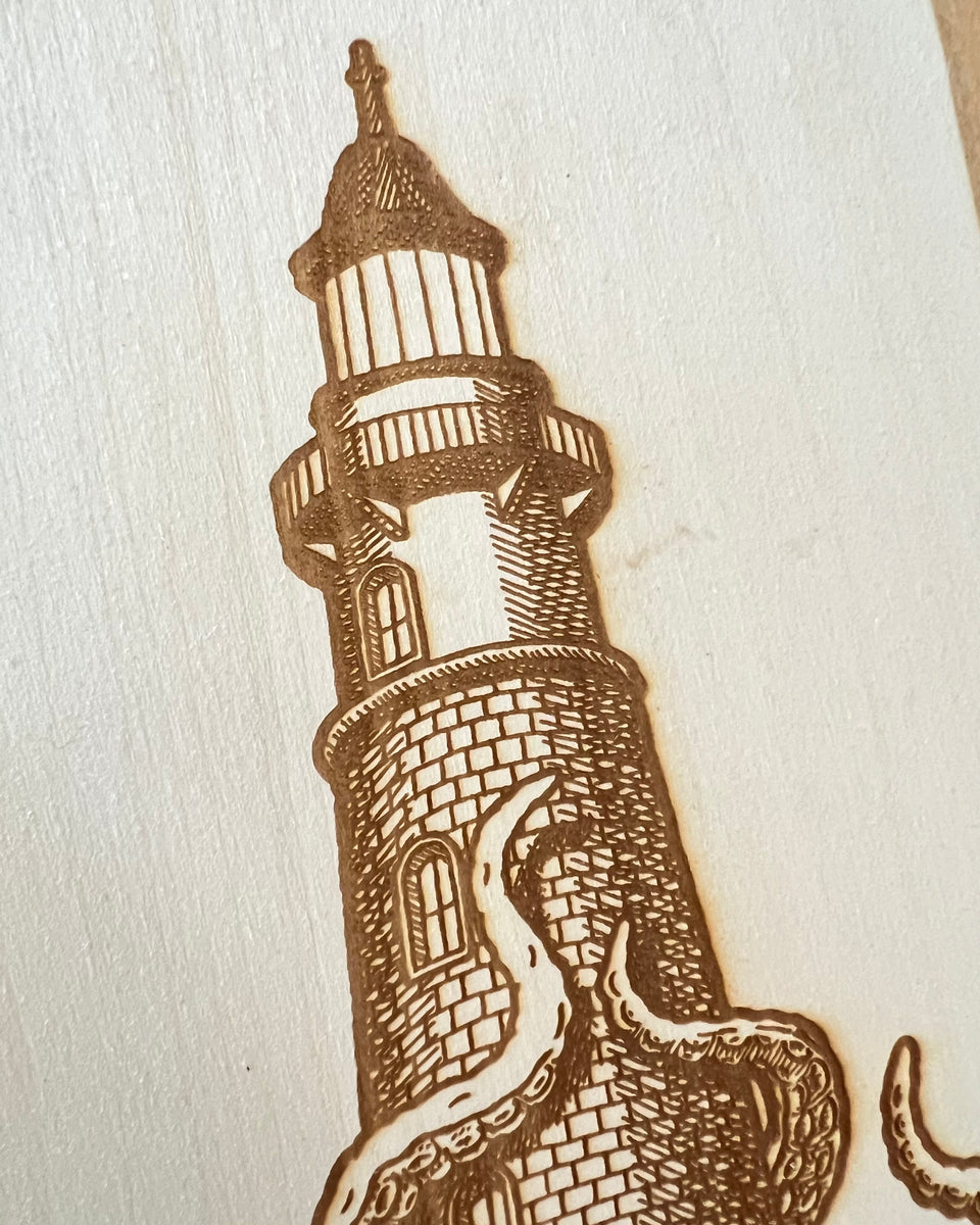 The Lighthouse wood engraving – Leviathan Artworks