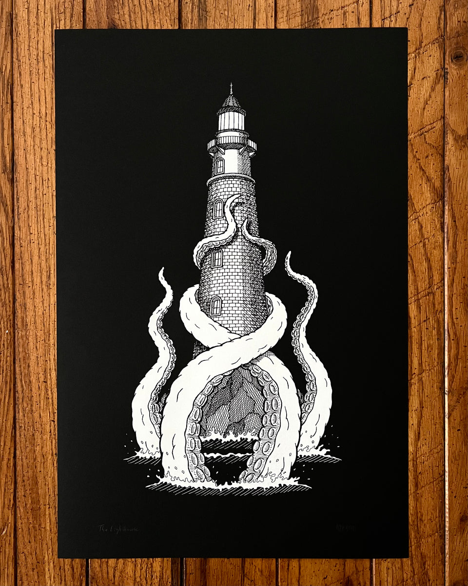 The Lighthouse screen print – Leviathan Artworks